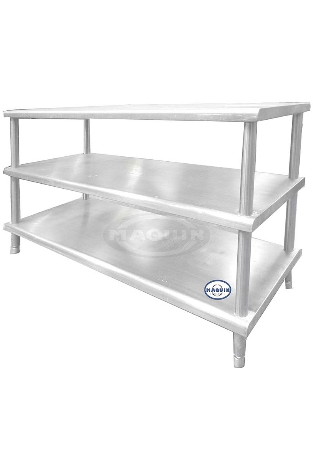 MESON EN ACERO TRES ENTREPAÑOS - Maquin de Colombia